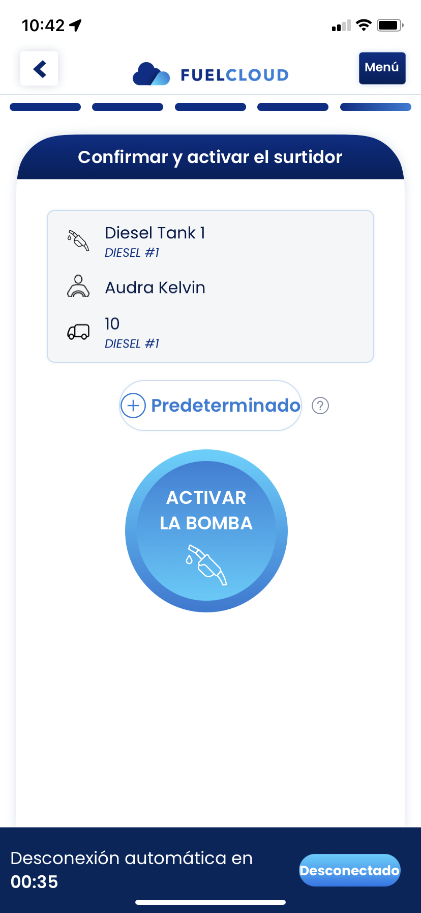 App Instructions In Spanish – FuelCloud