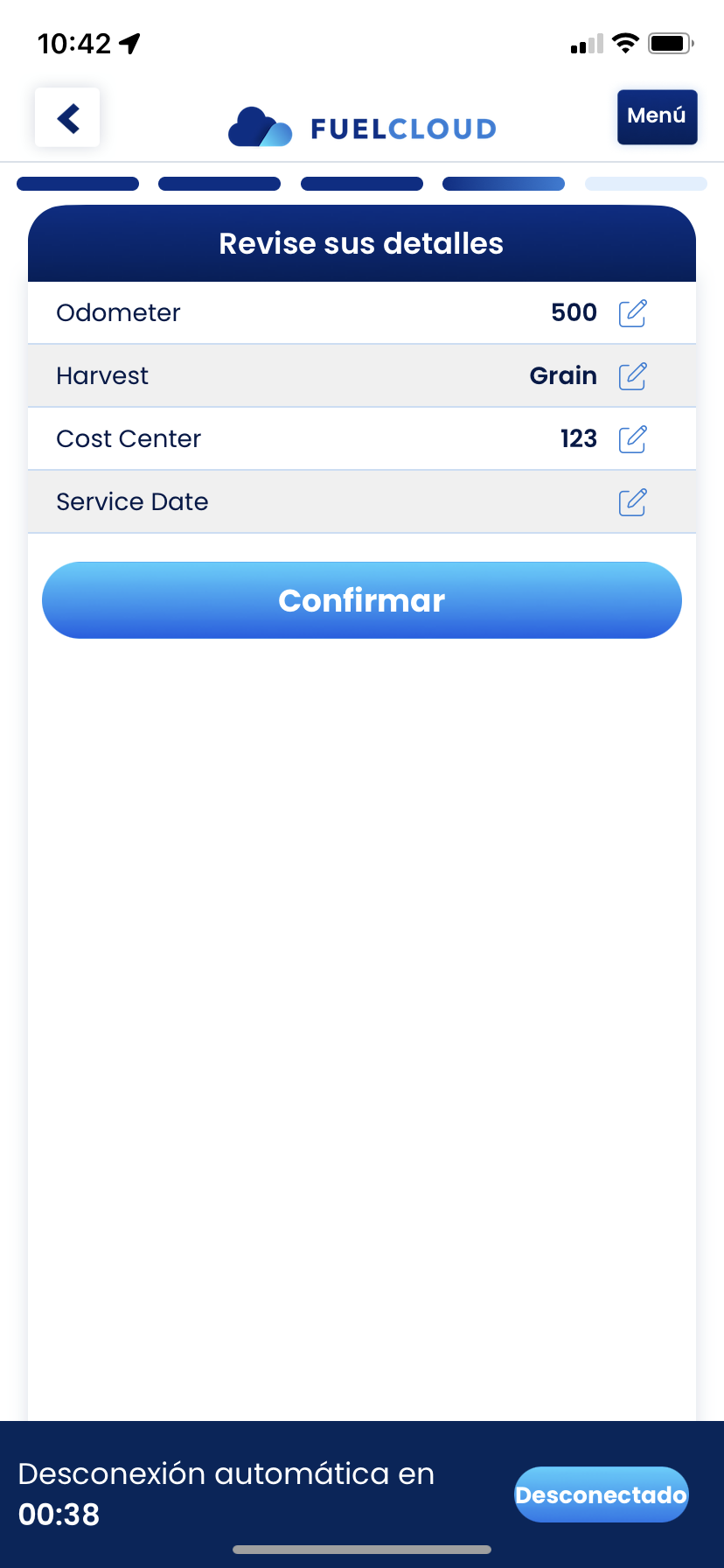 App Instructions In Spanish – FuelCloud