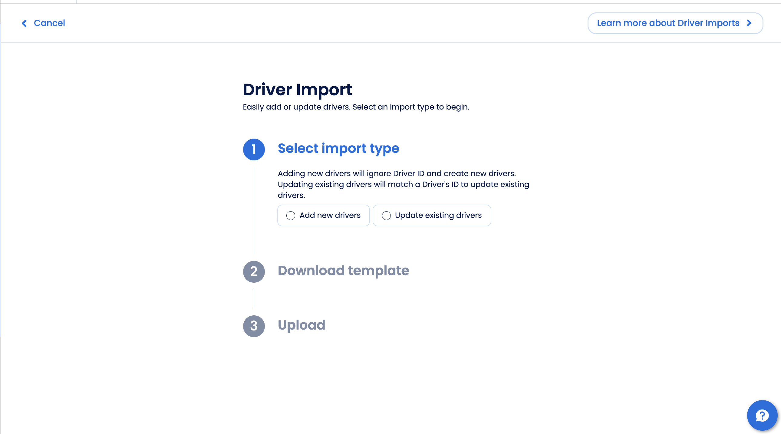 Importing Drivers – FuelCloud